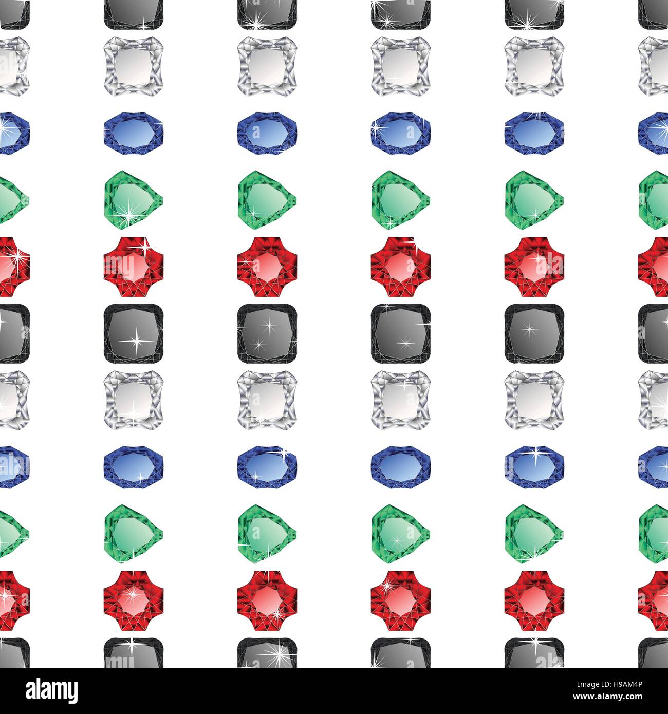 Diamonds seamless pattern Stock Vector Image & Art - Alamy