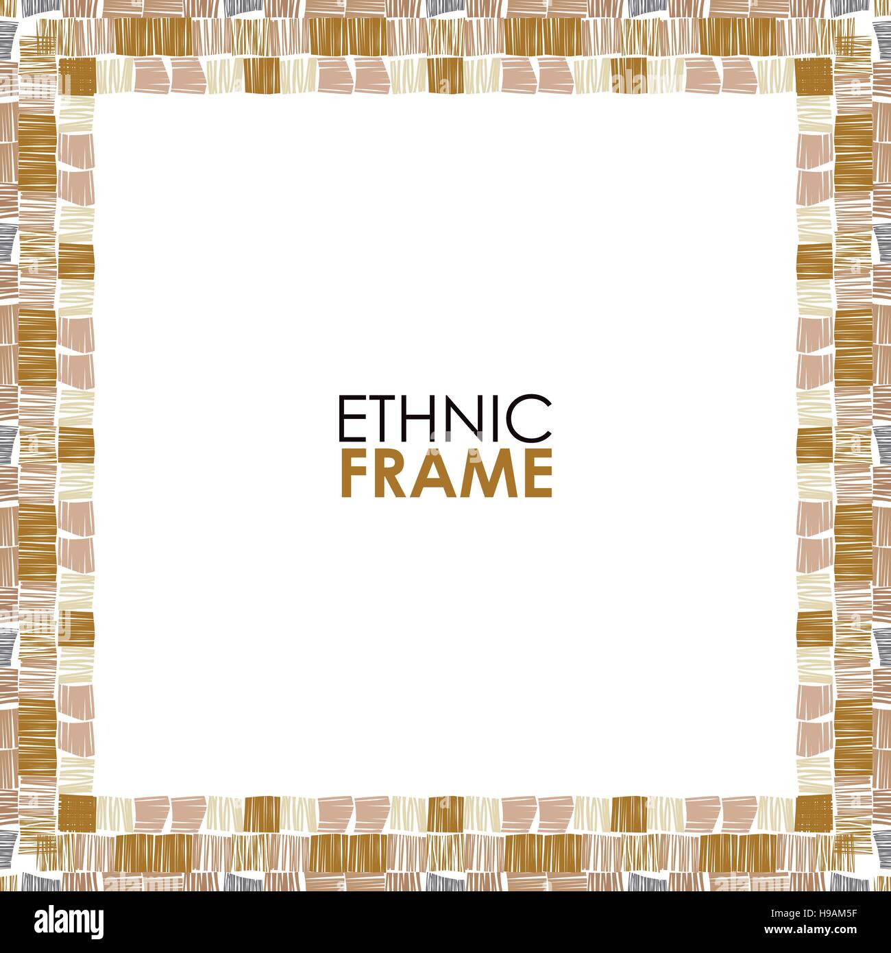 Ethnic vector frame Stock Vector Image & Art - Alamy