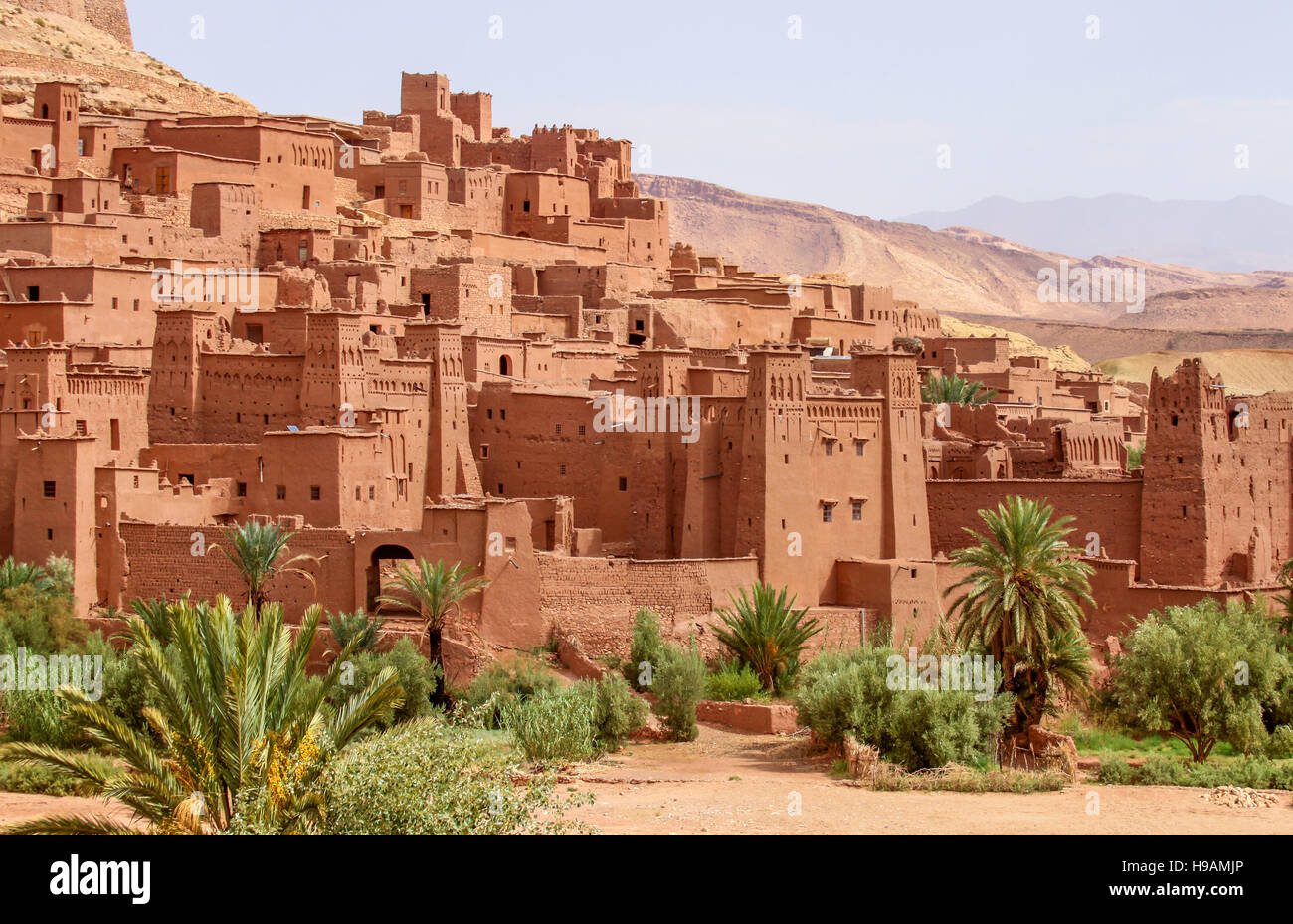 Ait Benhaddou, an ancient fortress city in Morocco near Ouarzazate on ...
