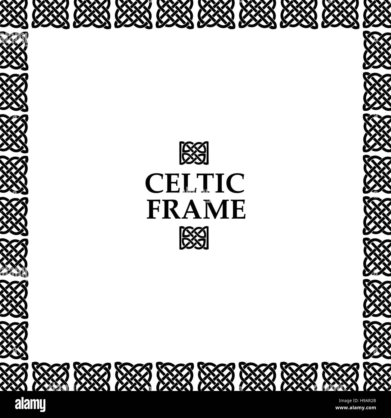Celtic knot square frame Stock Vector Image & Art - Alamy
