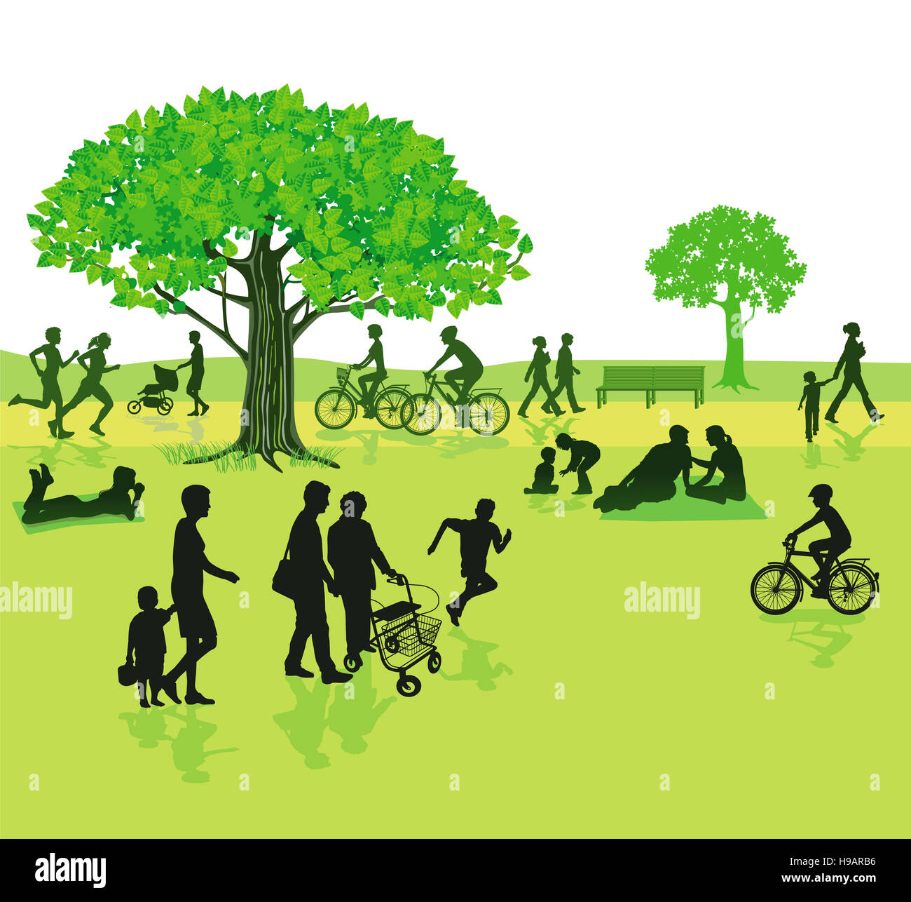 People in nature Stock Photo - Alamy