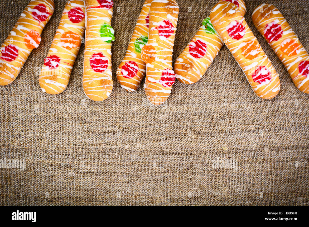 Delicious Sweet Cookies with Jujube. Studio Photo Stock Photo - Alamy