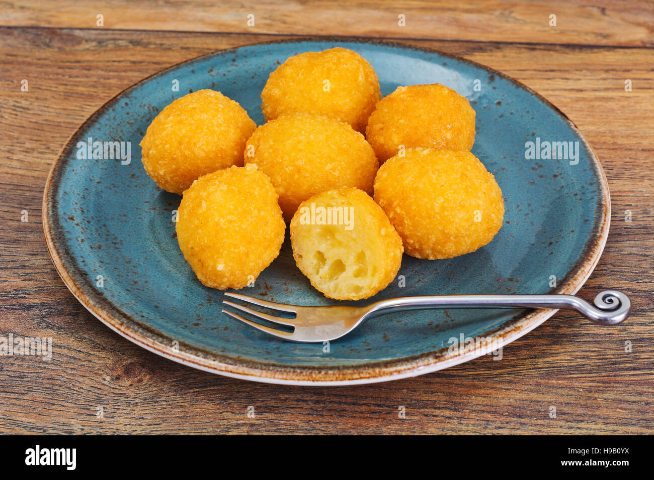 Deep Fried Cheese Balls Studio Photo Stock Photo - Alamy
