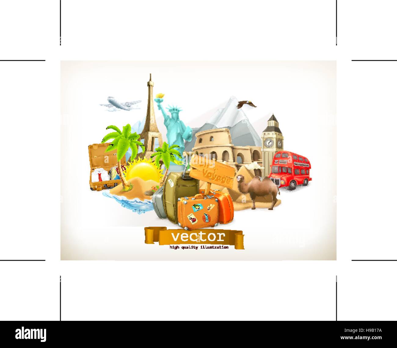 Travel, vector illustration Stock Vector Image & Art - Alamy