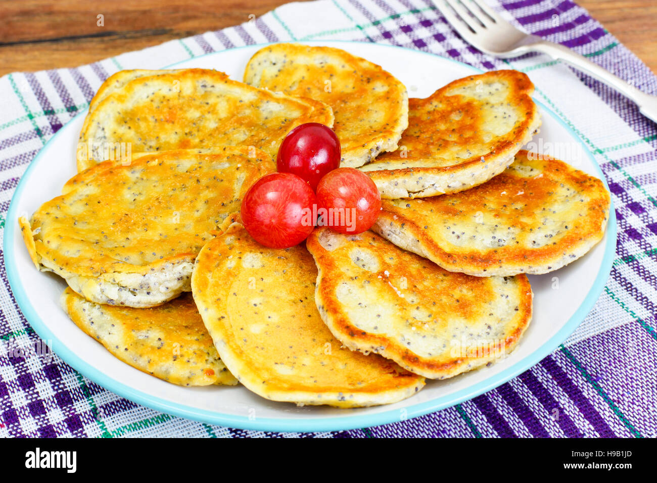 Tasty Pancakes Stack Studio Photo Stock Photo - Alamy