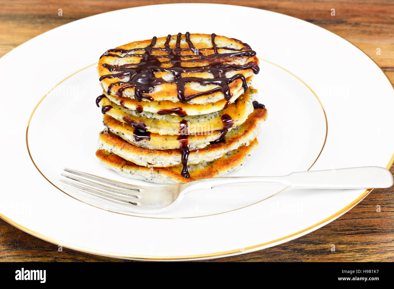 Tasty Pancakes Stack Studio Photo Stock Photo - Alamy