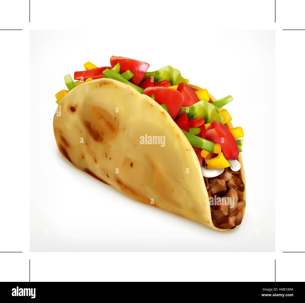 Taco, vector icon Stock Vector Image & Art - Alamy