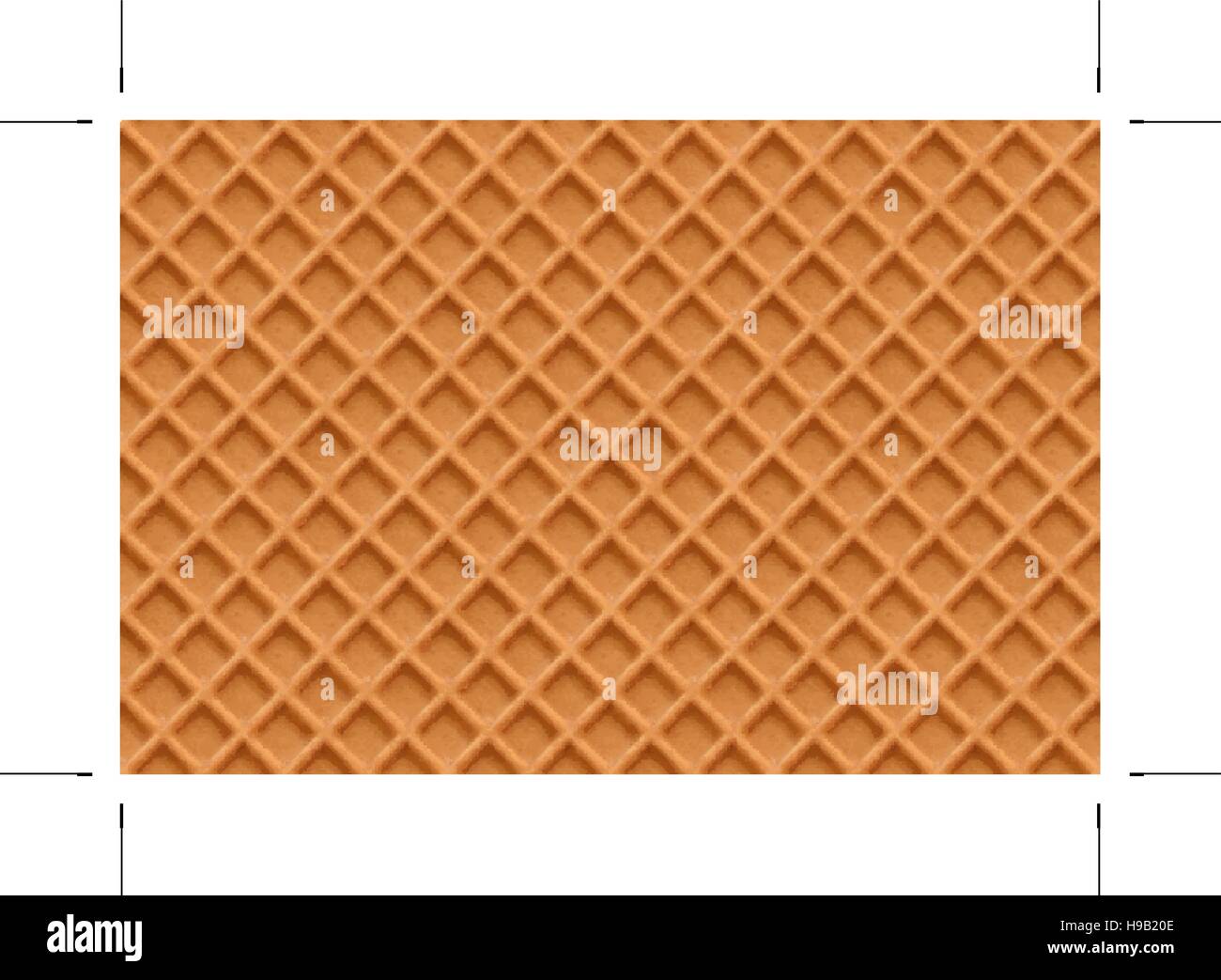 Waffles Seamless Texture Vector Stock Vector Image And Art Alamy
