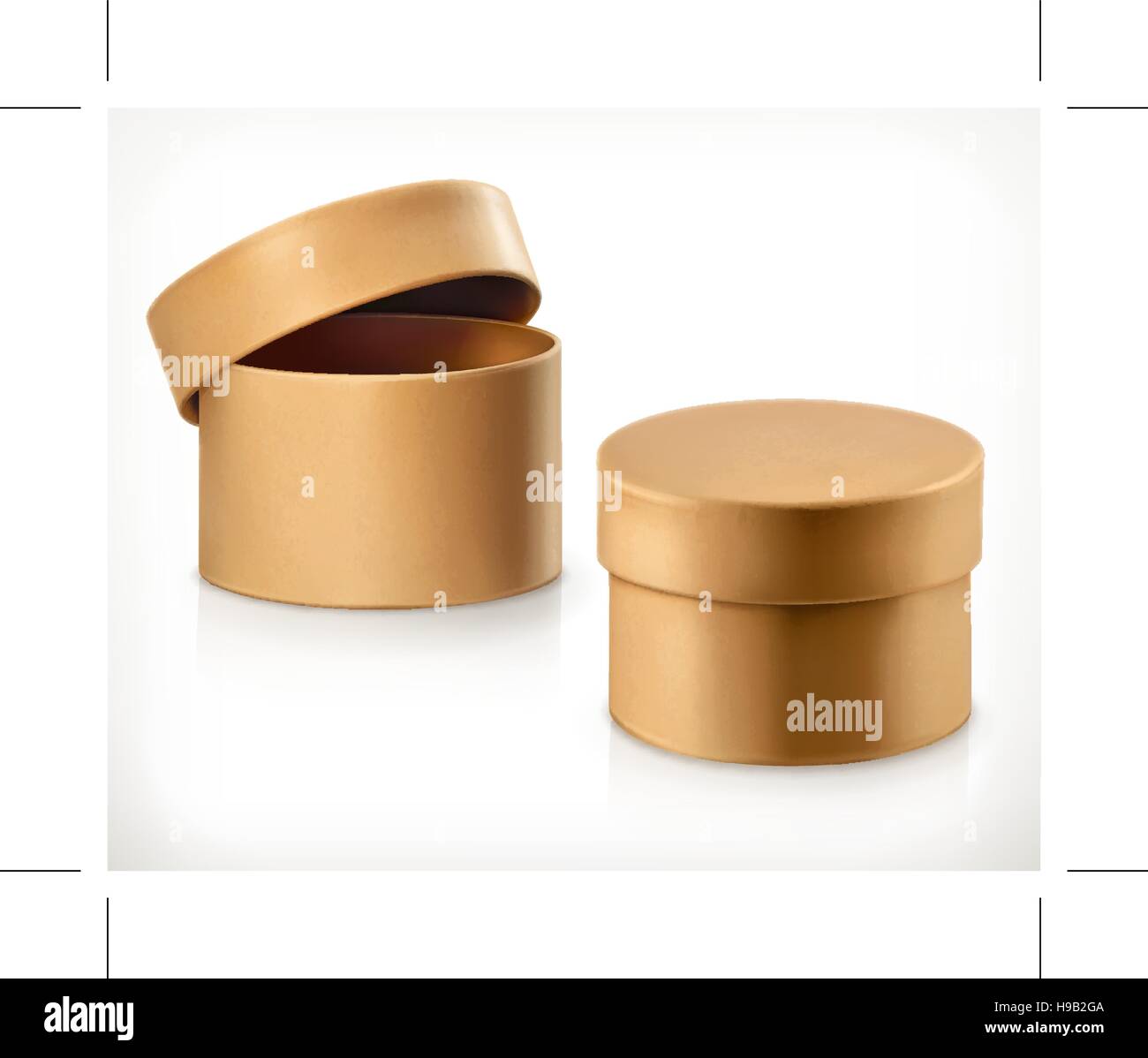 Round Box Cover Stock Vector Images - Alamy