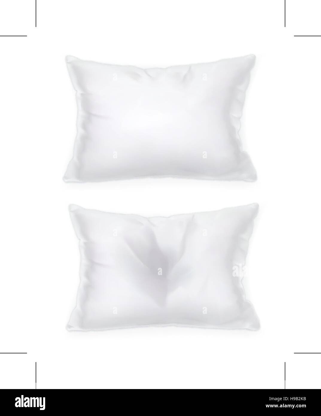 White pillow, vector object Stock Vector Image & Art - Alamy