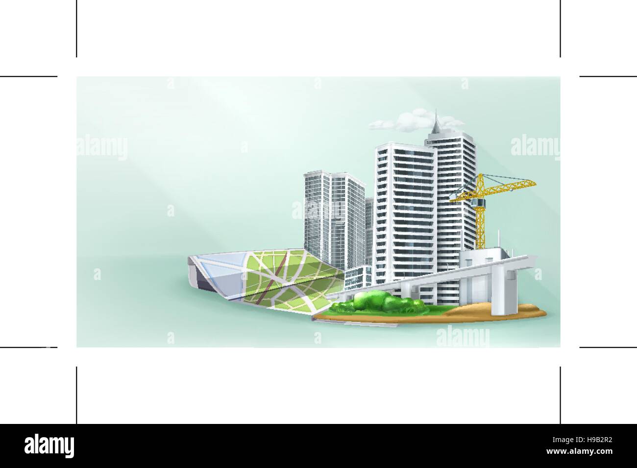 City building background, vector illustration Stock Vector Image & Art ...