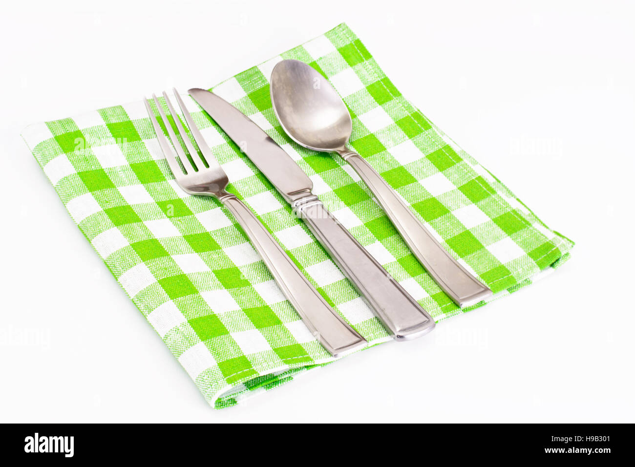 Kitchen Napkins Serving on Light Background. Studio Photo Stock Photo ...