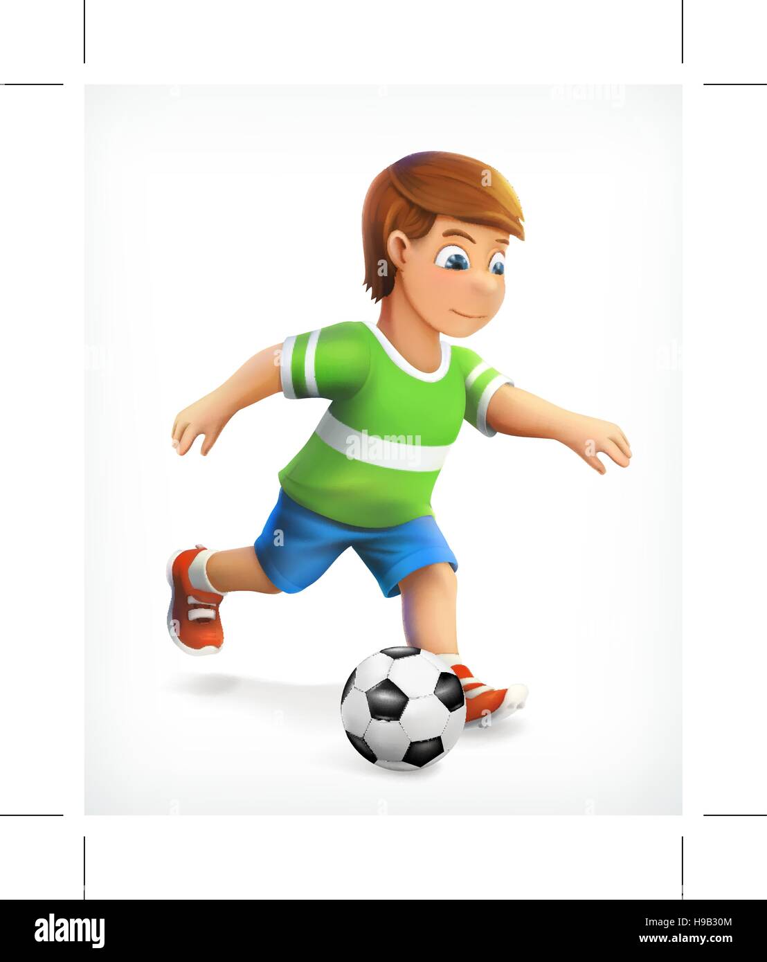 Little football player, vector icon Stock Vector Image & Art - Alamy