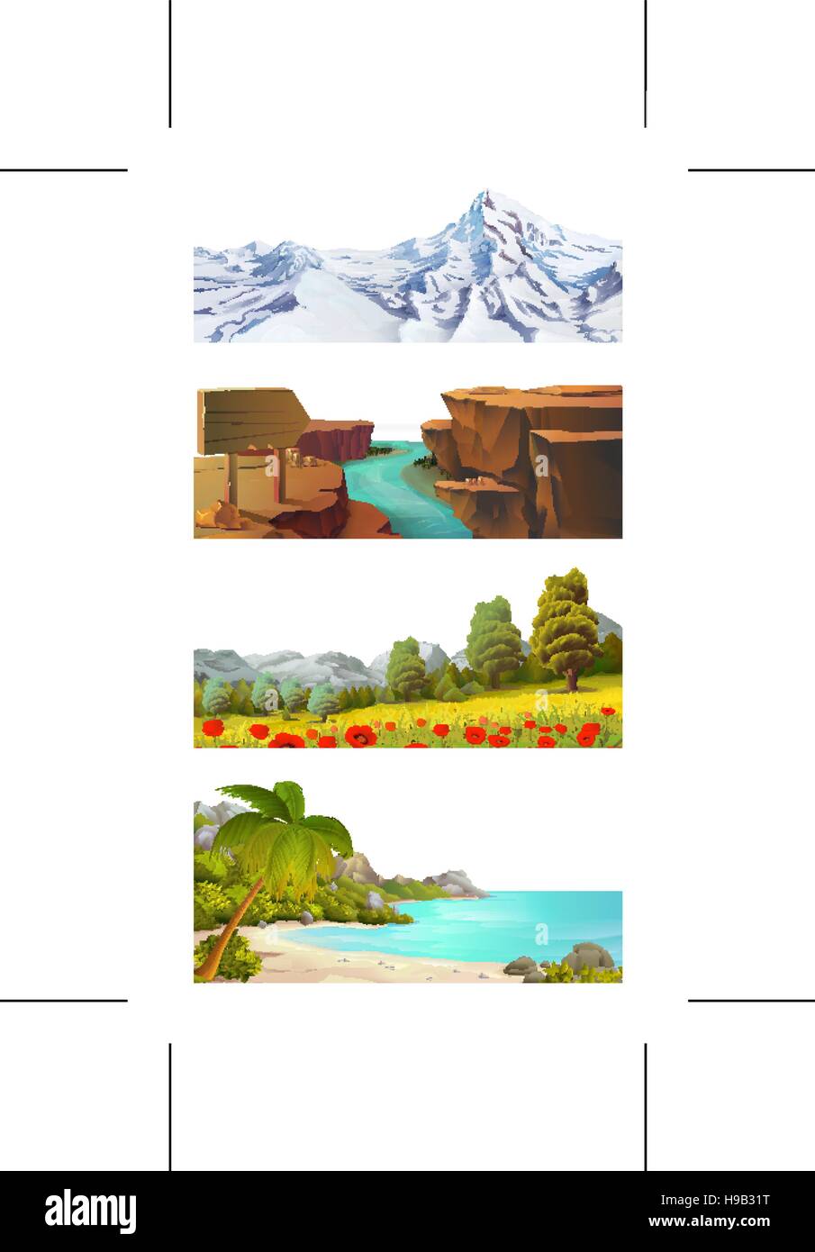 Leisure landscape Cut Out Stock Images & Pictures - Alamy