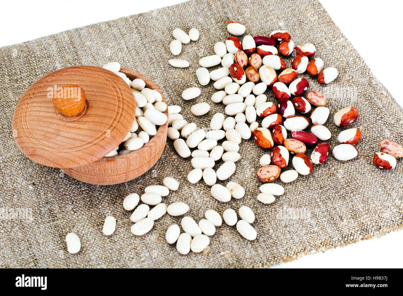 Dried White Beans Studio Photo Stock Photo - Alamy