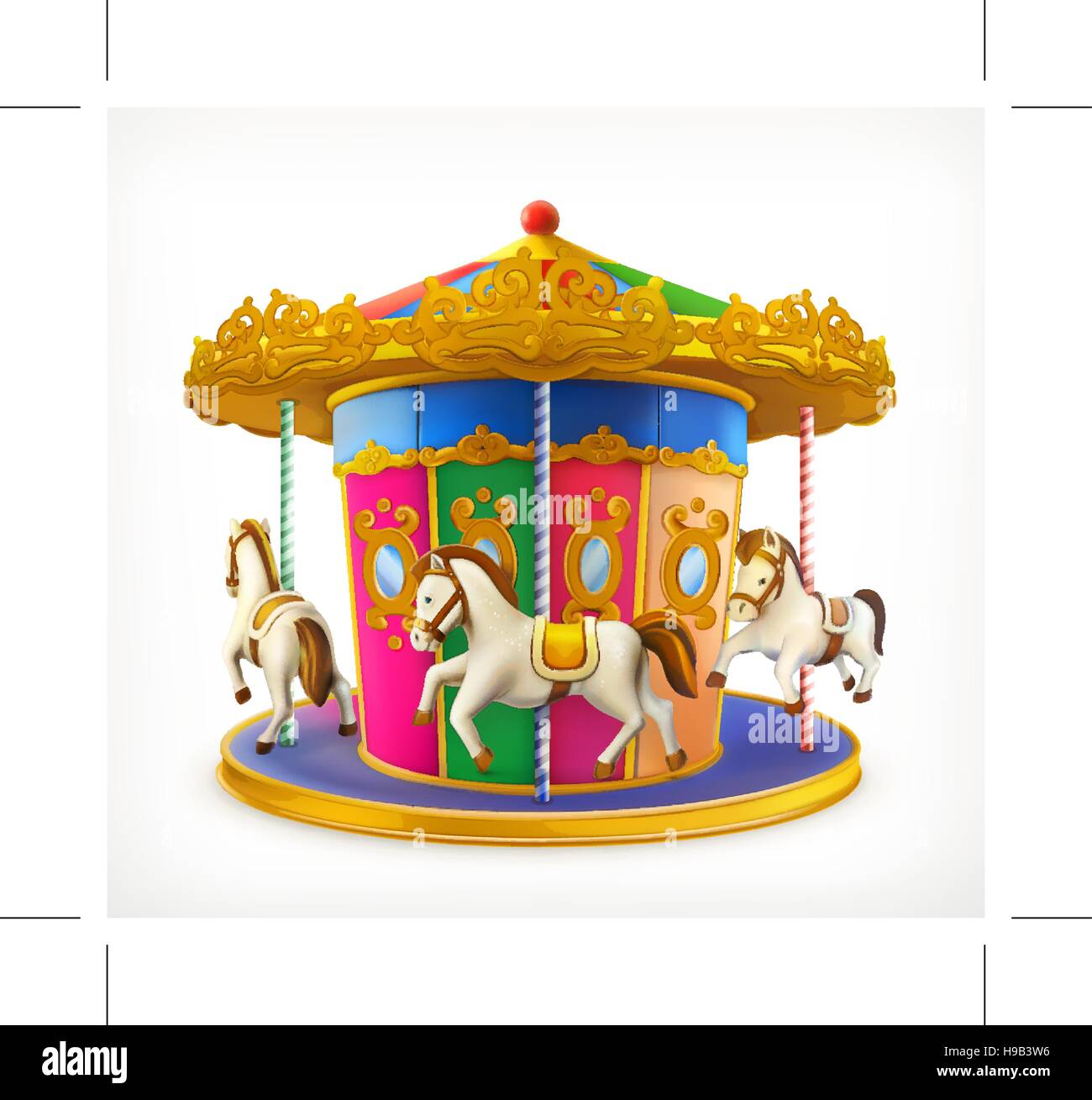Carousel, vector icon Stock Vector Image & Art - Alamy