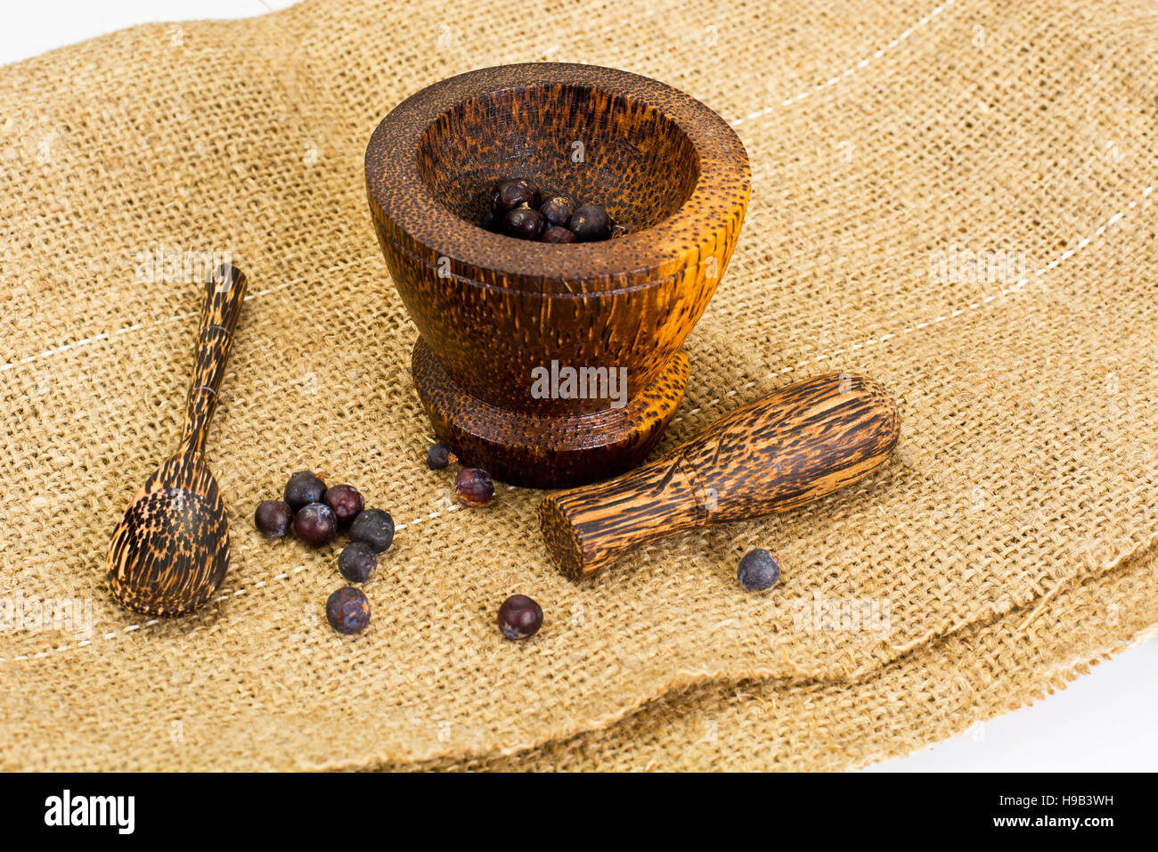 Dried Fruits of Juniper, Seasoning Studio Photo Stock Photo - Alamy