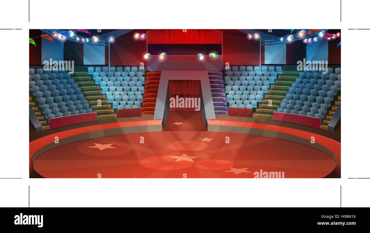 Circus arena, vector background Stock Vector Image & Art - Alamy