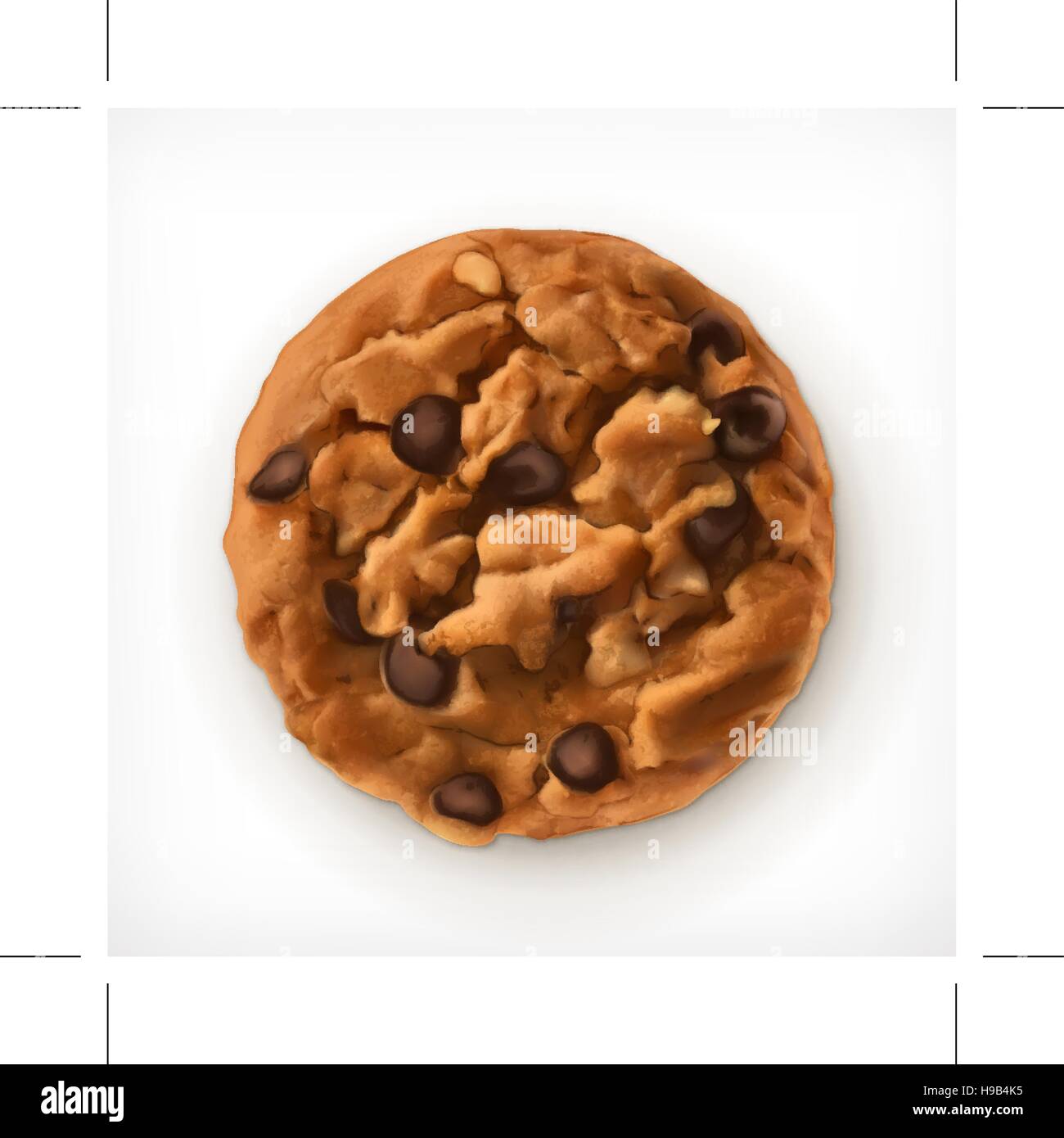 Chocolate cookies, vector icon Stock Vector Image & Art - Alamy