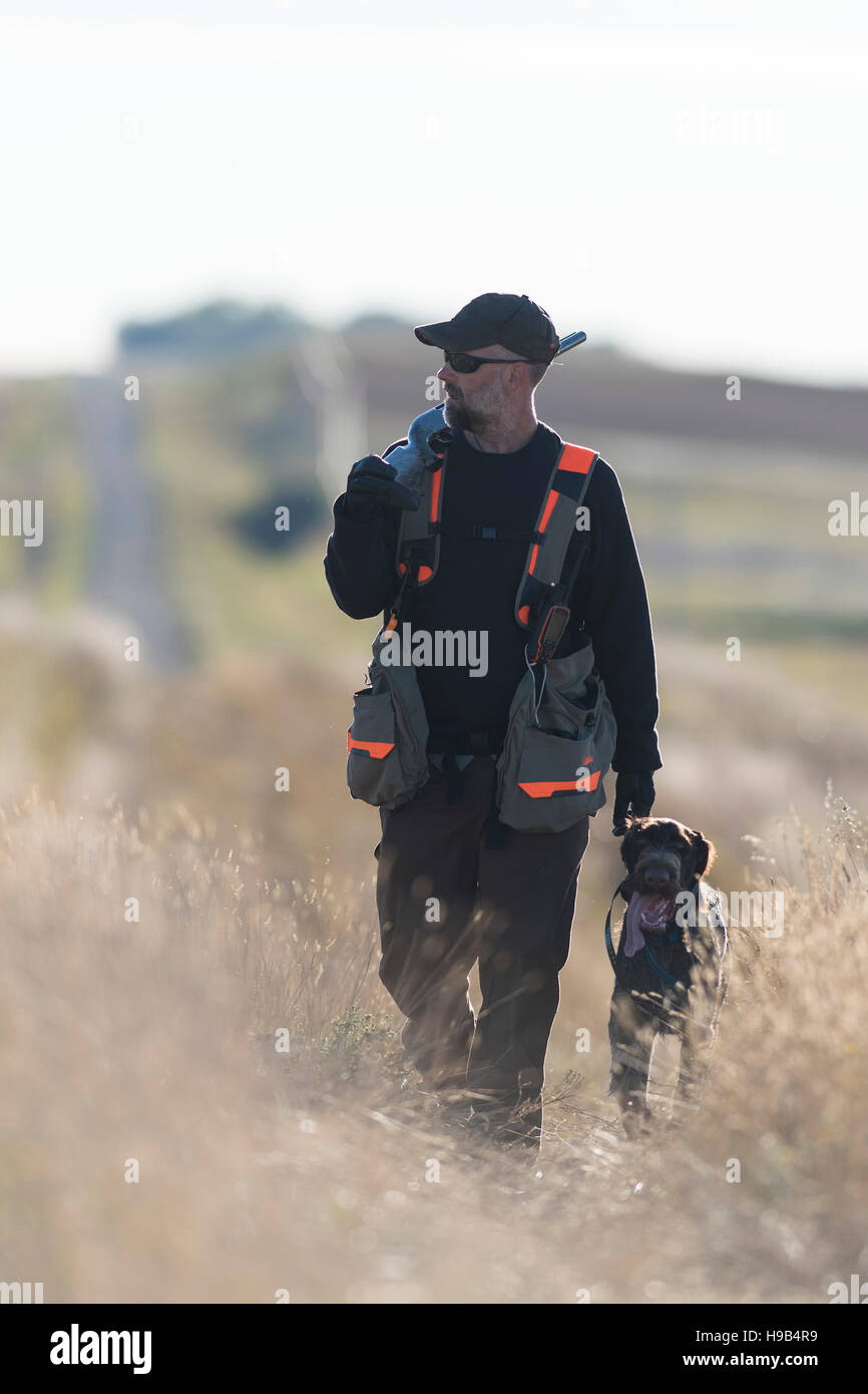 A bird hunter on a nice autumn day Stock Photo - Alamy