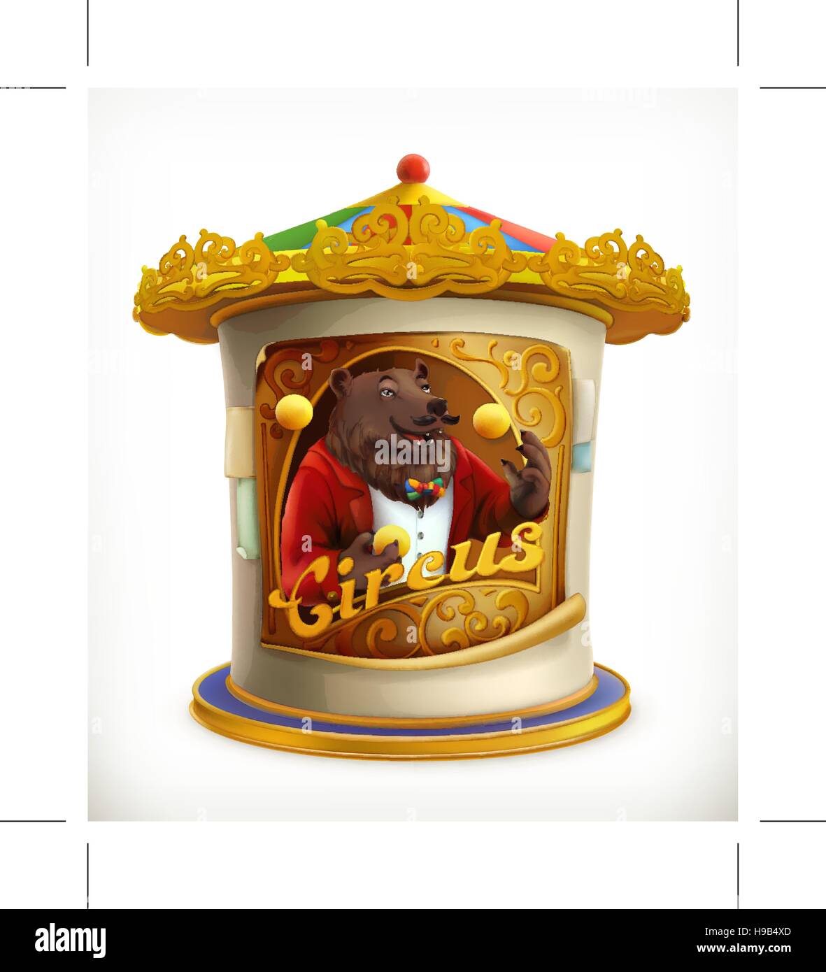 Circus advertising poster Cut Out Stock Images & Pictures - Alamy