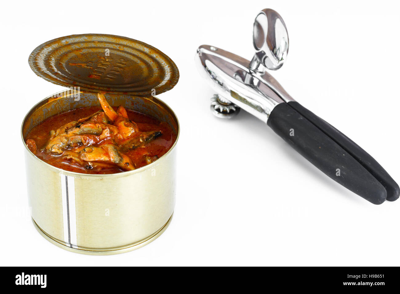 Tuna in tomato sauce canned Cut Out Stock Images & Pictures - Alamy