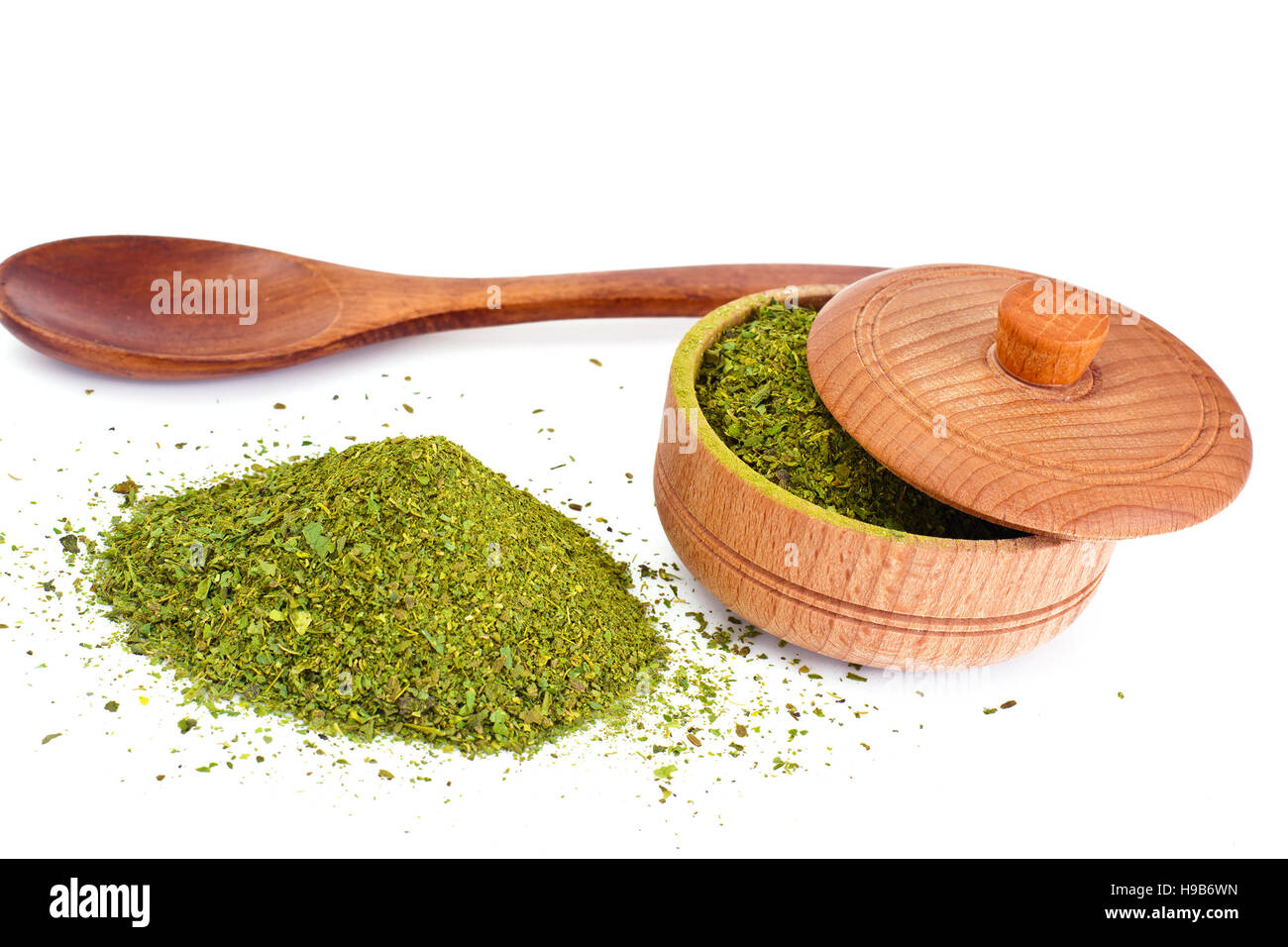 Dried Parsley Seasoning Studio Photo Stock Photo - Alamy