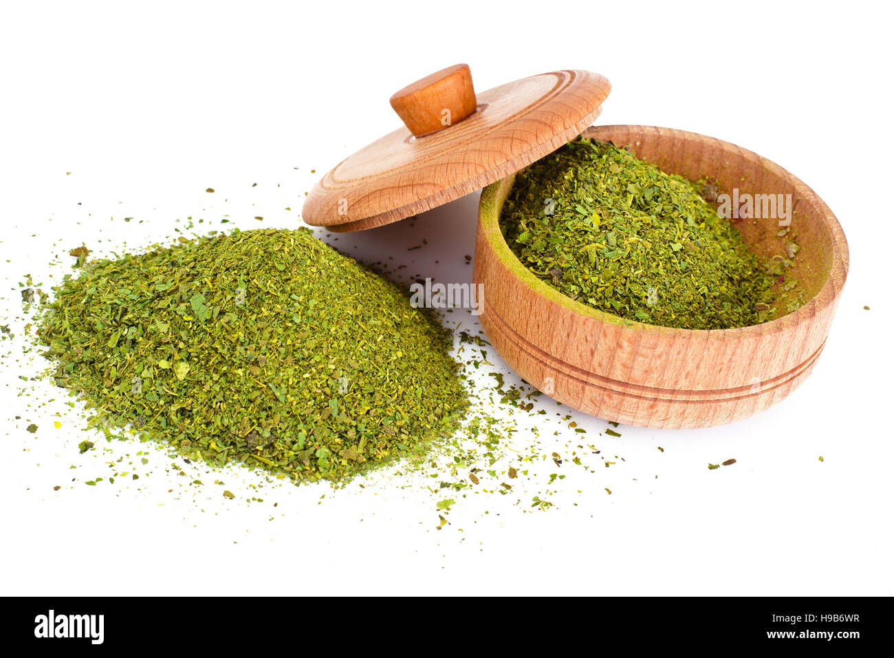 Dried Parsley Seasoning Studio Photo Stock Photo - Alamy