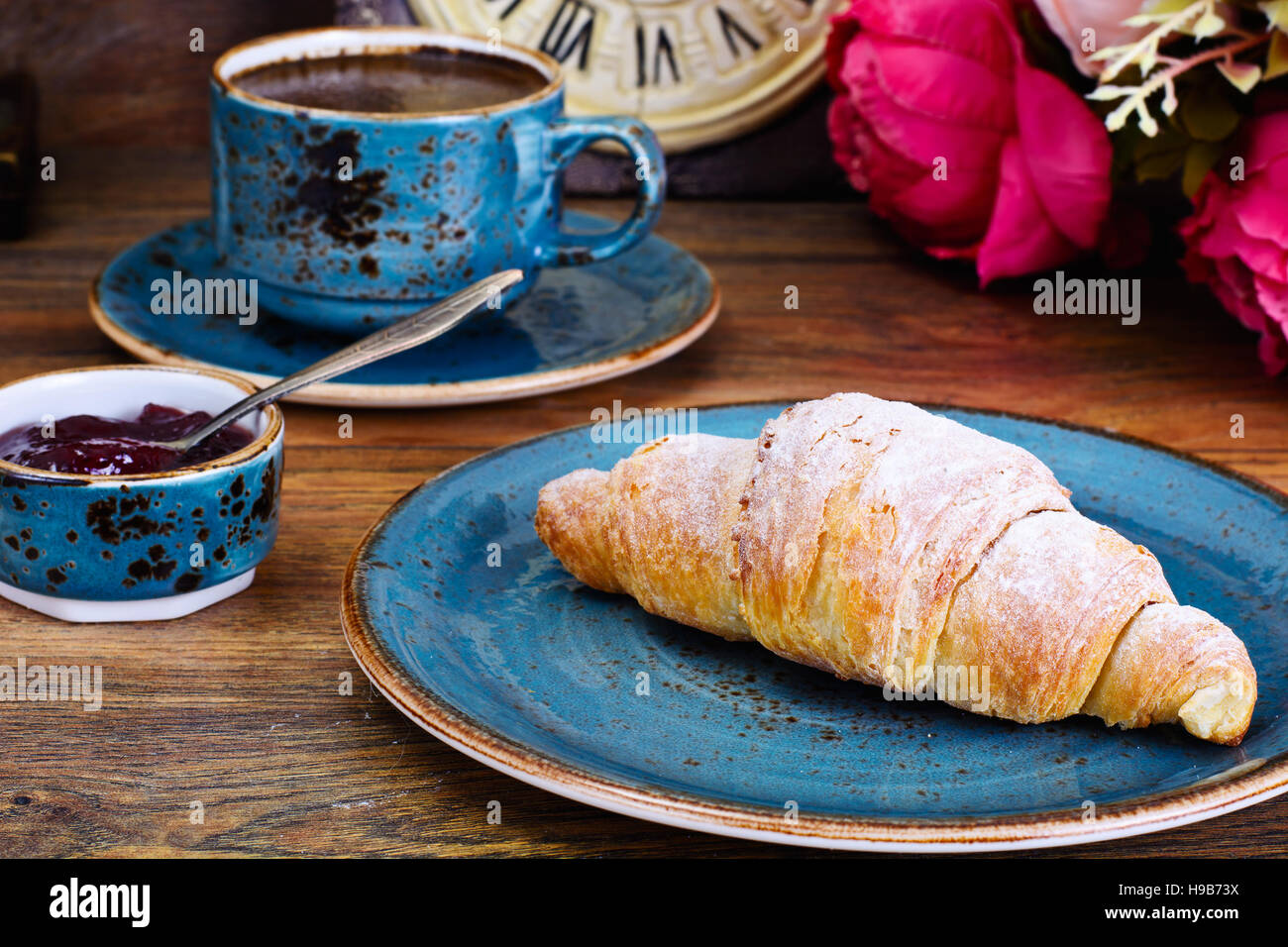 Tasty Sweet Croissant Studio Photo Stock Photo - Alamy