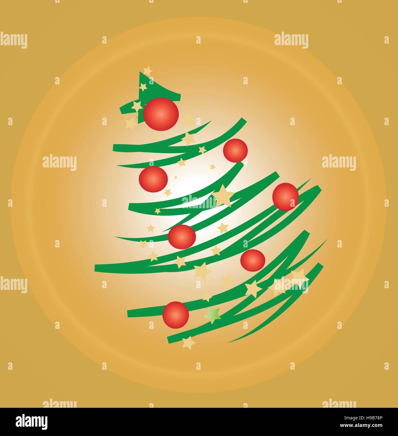 Stylized Christmas Tree Stock Vector Image & Art - Alamy