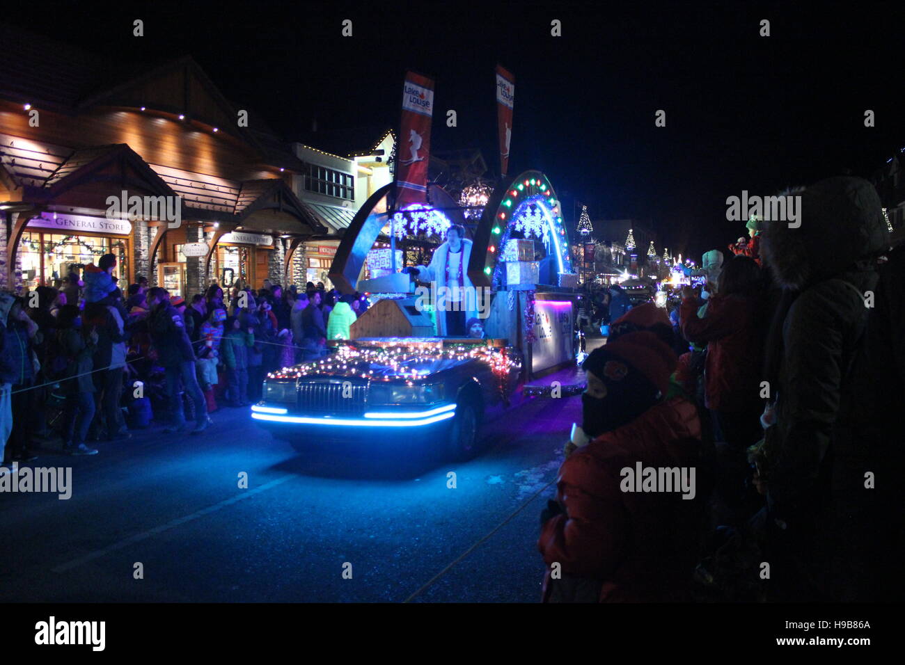 Banff annual santa parade Stock Photo - Alamy