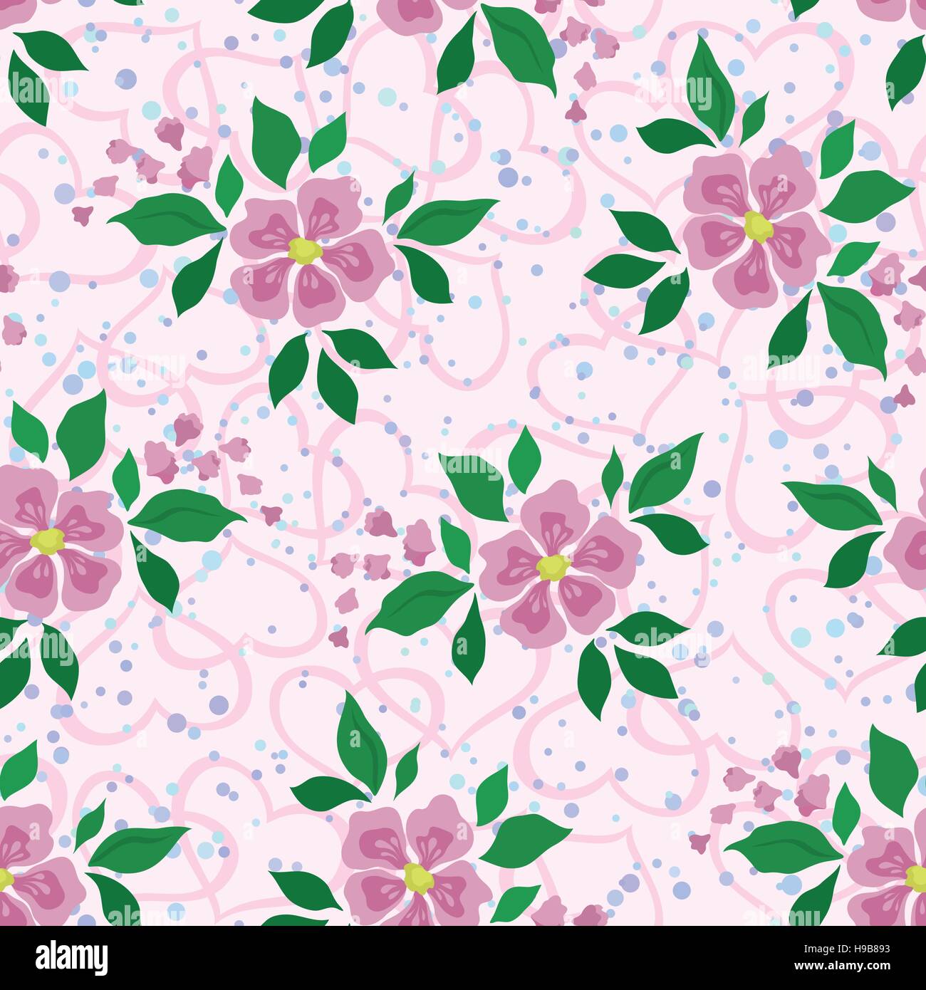 Seamless Flower Background Stock Vector Image & Art - Alamy