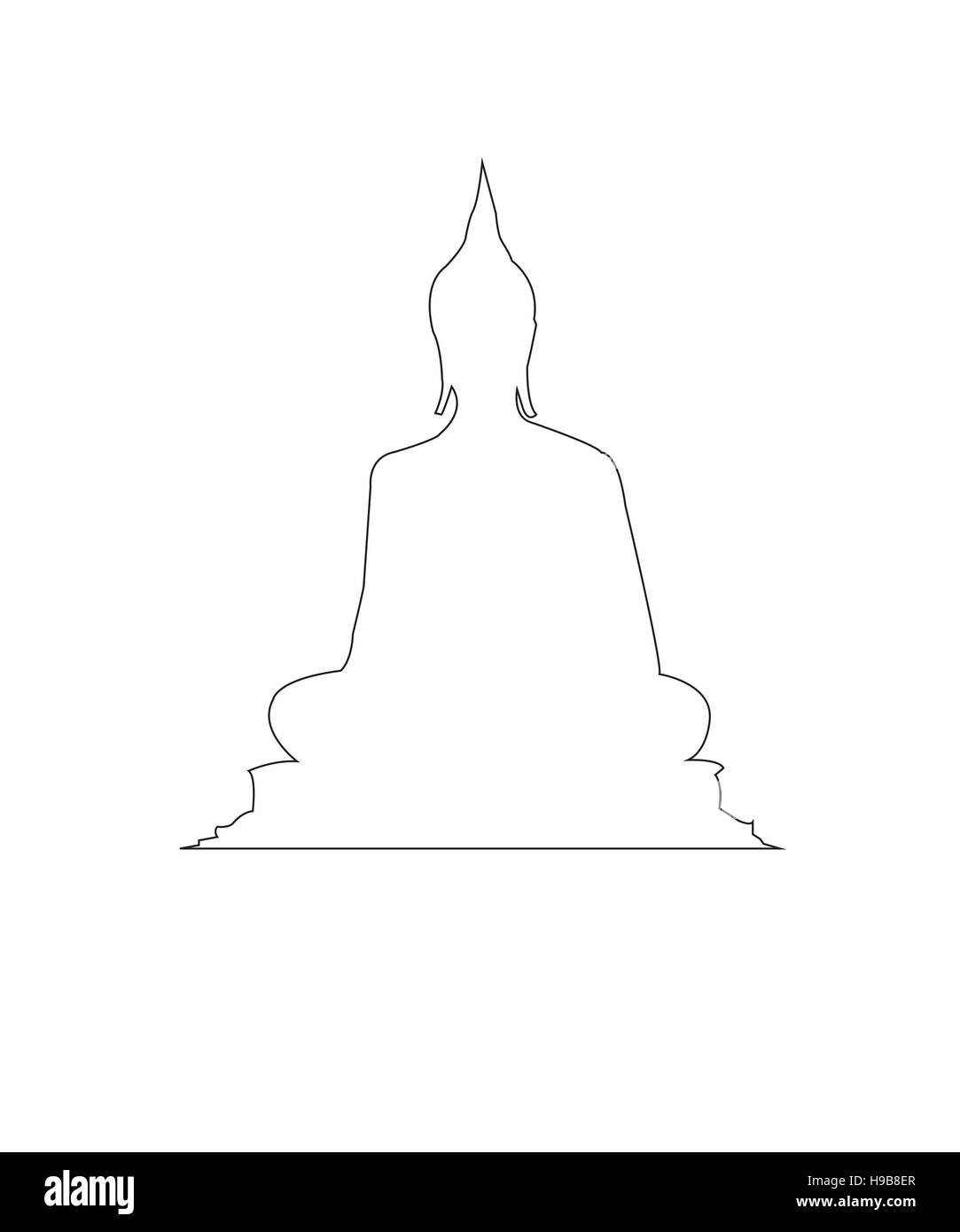 Buddha Path on the white background Stock Vector Image & Art - Alamy