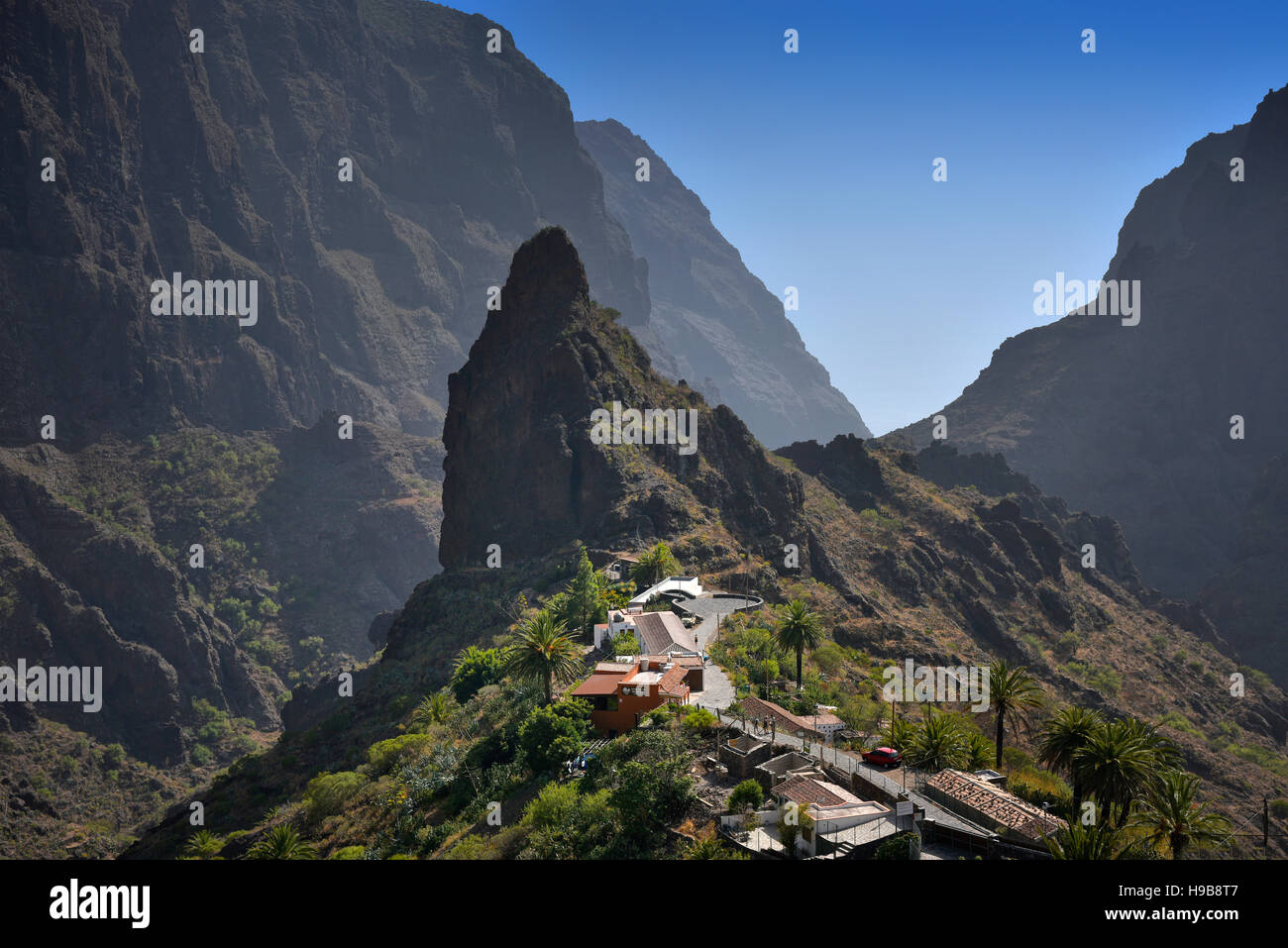 Mountain village Masca, Masca Gorge, Montana Teno Mountains, Tenerife ...