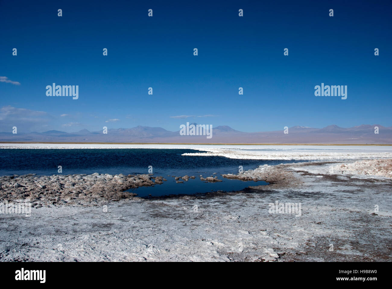 Salar de Atacama, salt lake, Atacama Desert, Chile, South America Stock ...