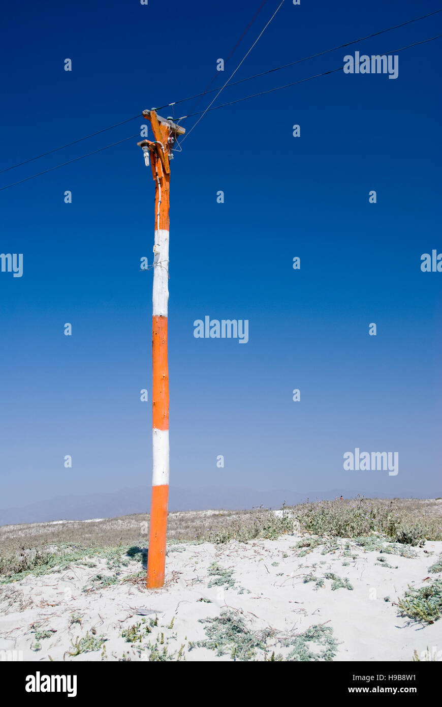 Power pole in Chile, South America Stock Photo - Alamy