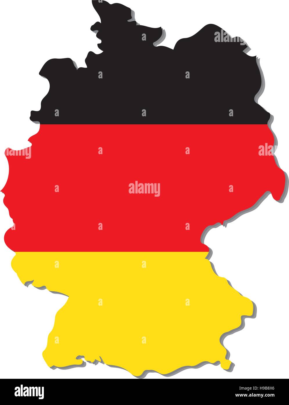 Map germany national flag Stock Vector Images - Alamy