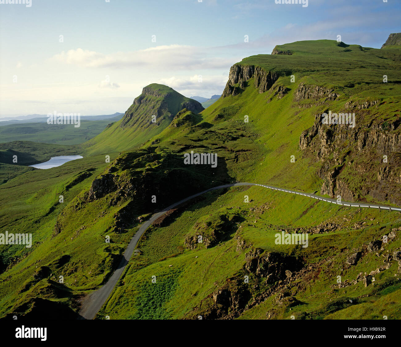 Road through the Trotternish Ridge, Quiraing, Isle of Skye, Scotland ...
