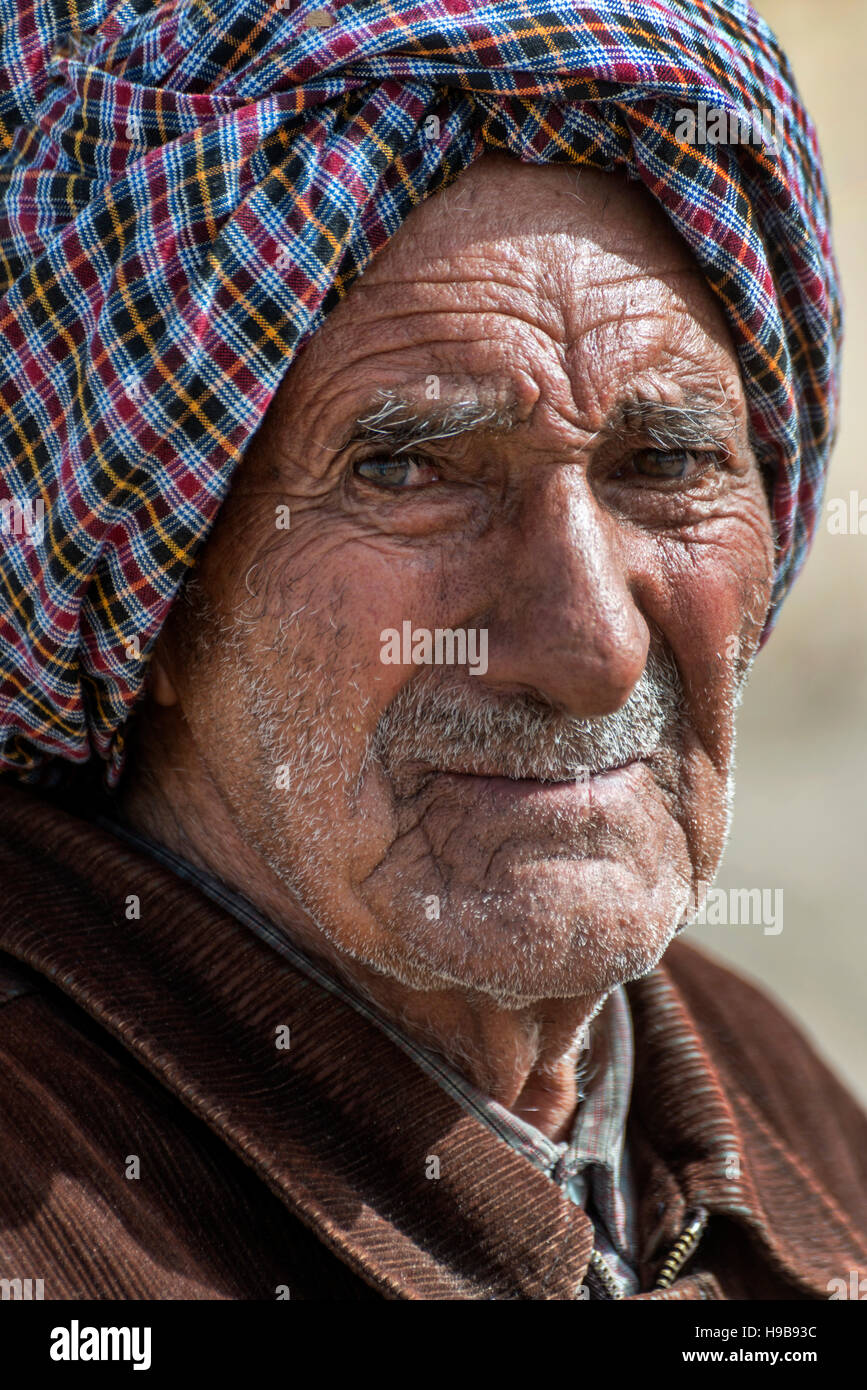 Portrait of an old man at towers of silence, Yazd, Iran Stock Photo - Alamy