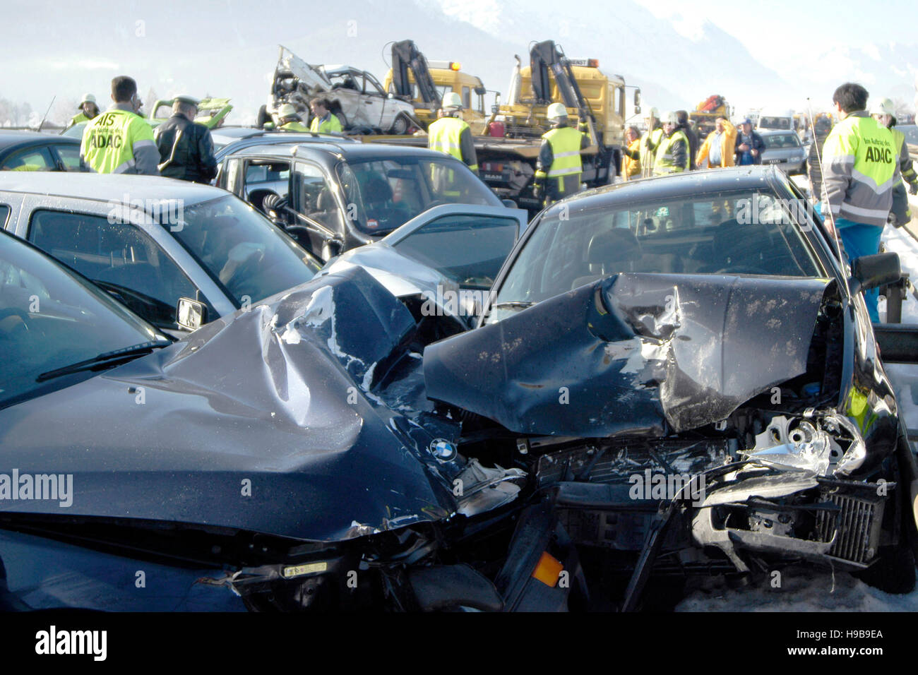 Car accident on highway autobahn hi-res stock photography and images ...