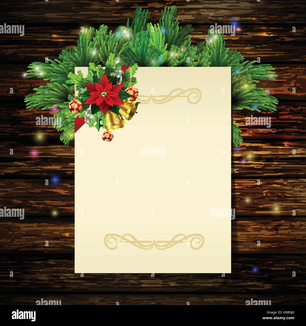 Christmas background with tree Stock Vector Image & Art - Alamy
