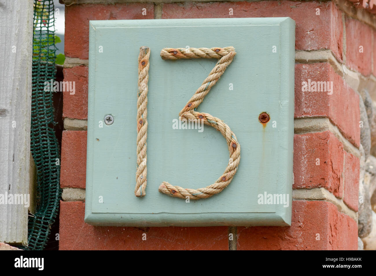 Number 13 sign hi-res stock photography and images - Alamy