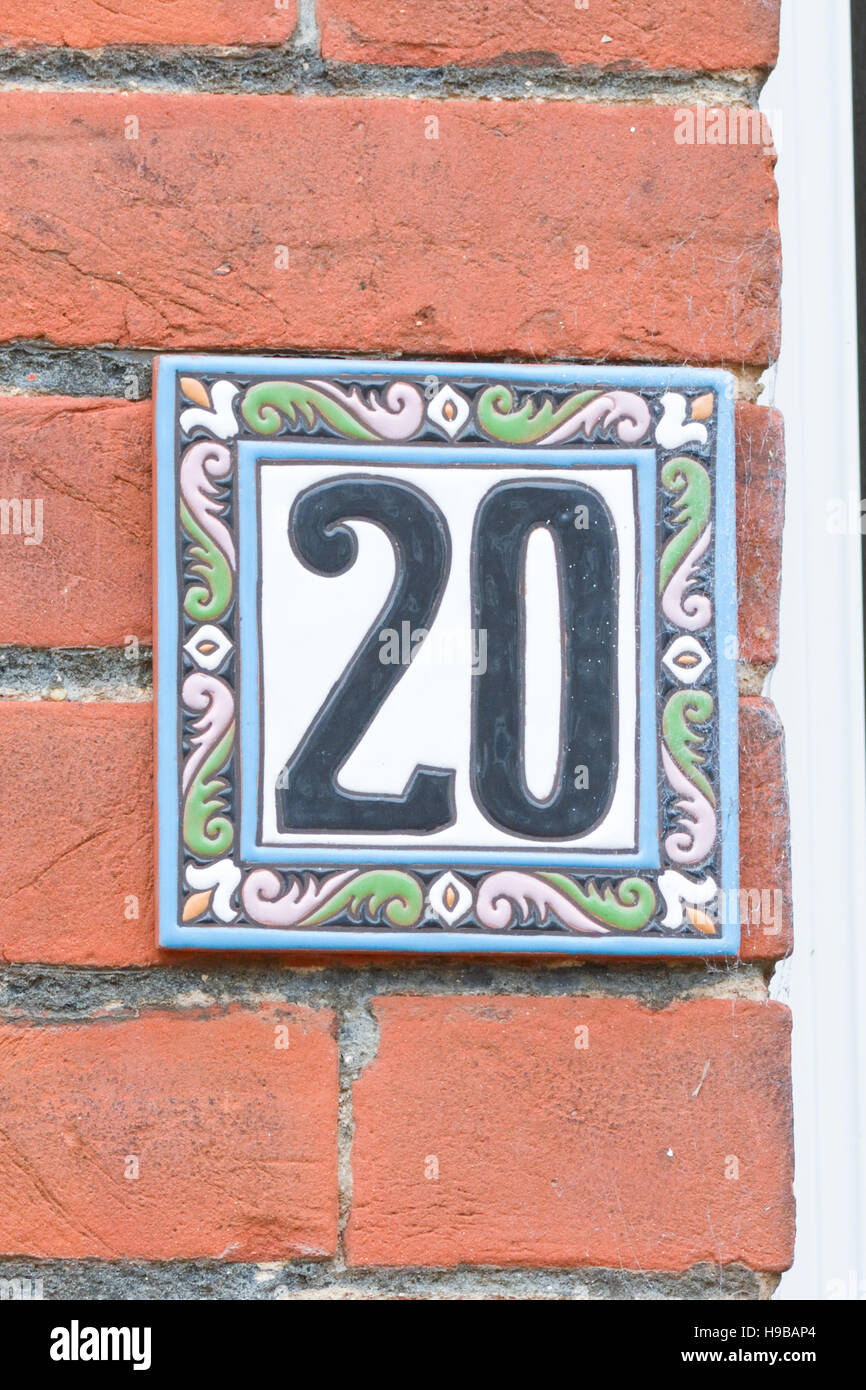 Number 20 sign hi-res stock photography and images - Alamy