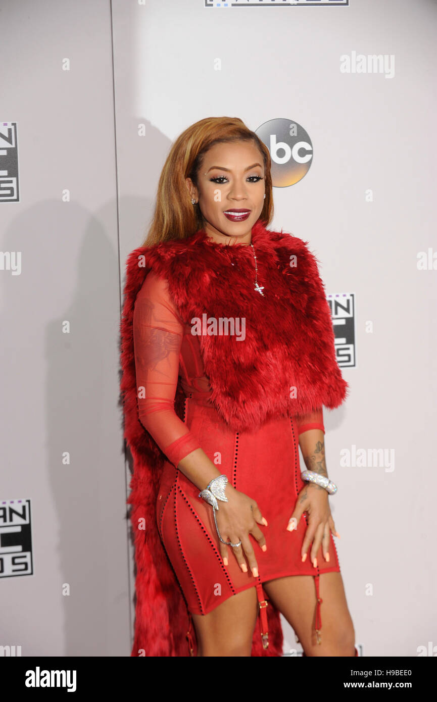 Keyshia Cole arrives at the 2016 American Music Awards at Microsoft ...