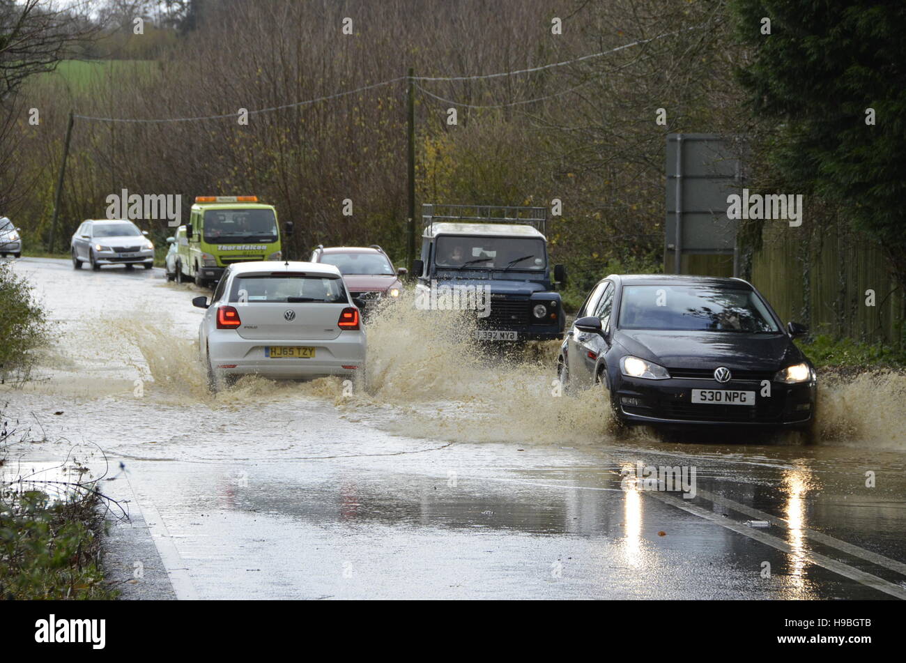 Cars Negotiating Flood Water High Resolution Stock Photography and ...