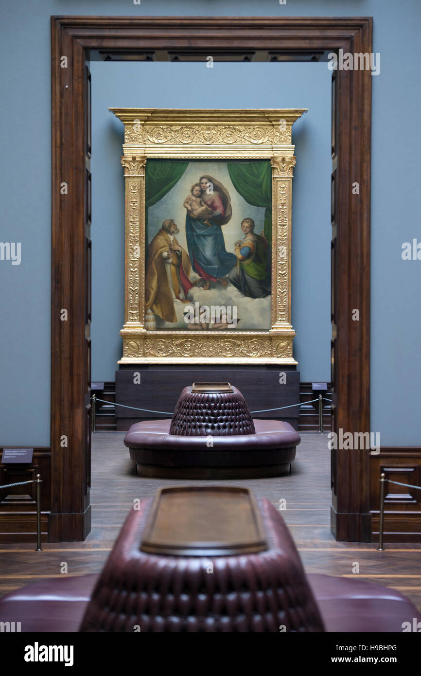 Dresden, Germany. 21st Nov, 2016. The painting 'Sistine Madonna' (c) by ...