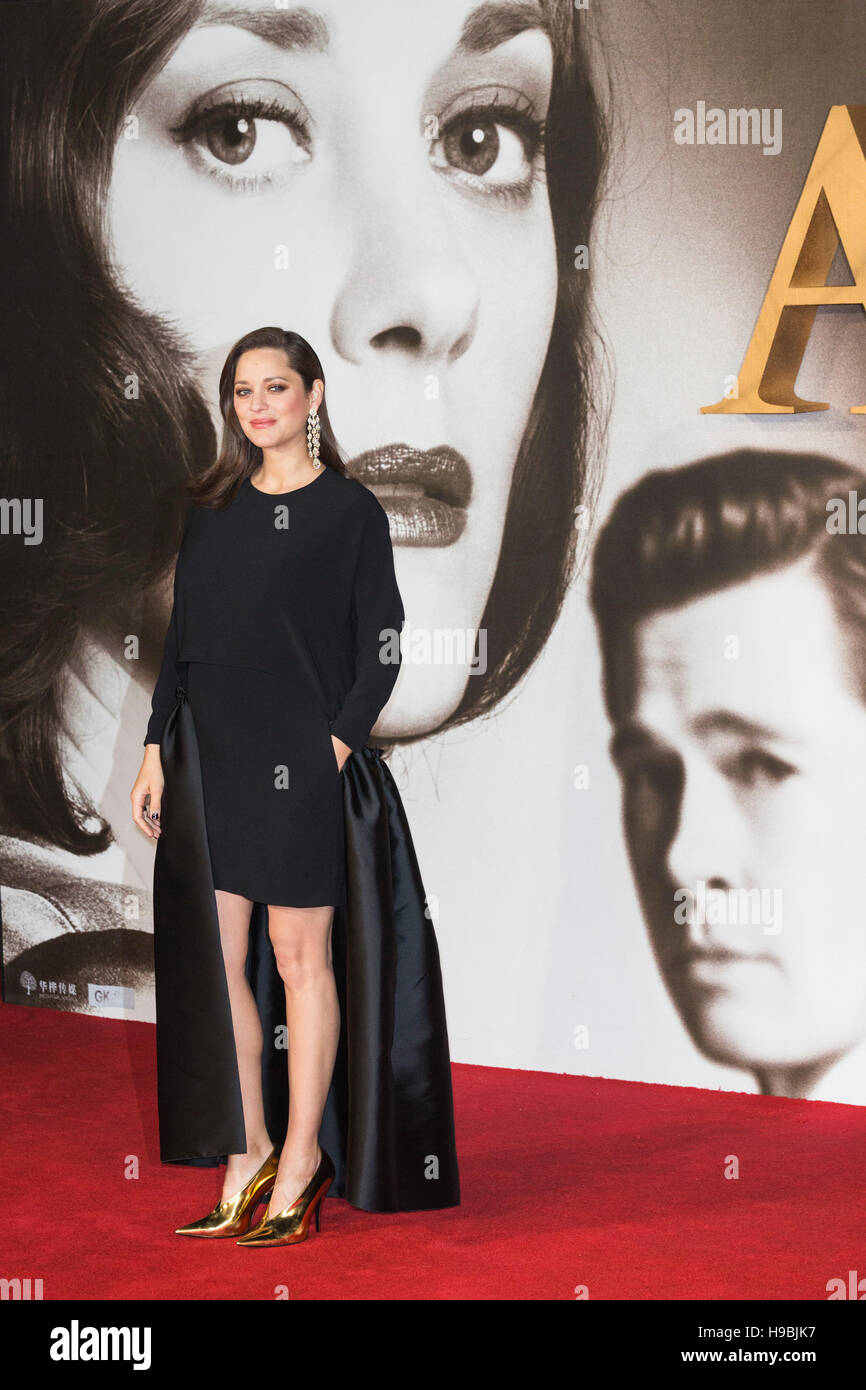 London, UK. 21 November 2016. French actress Marion Cotillard attends the UK premiere of Allied ...