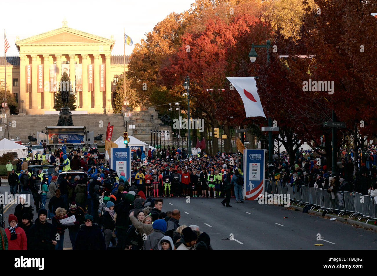 Philadelphia, Pennsylvania, USA. 20th Nov, 2016. The crowd cheers on ...