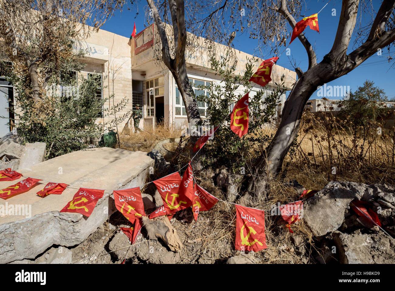 Bashiqa, KURDISTAN, IRAQ. 20th Nov, 2016. The ruins of the local ...