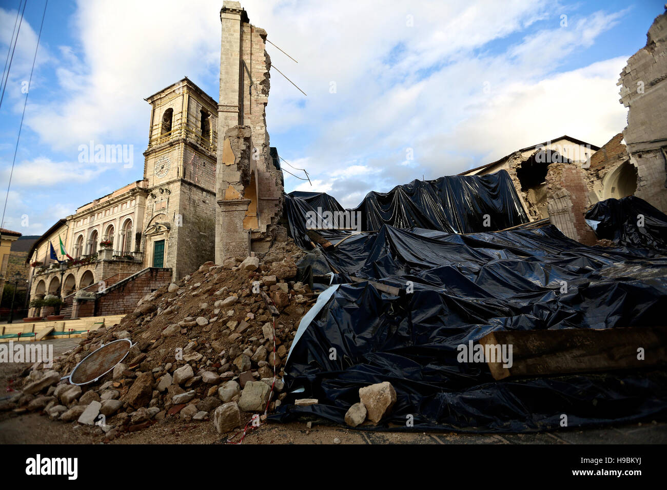 (161122) -- NORCIA, Nov. 22, 2016 (Xinhua) -- Photo taken on Nov. 18 ...